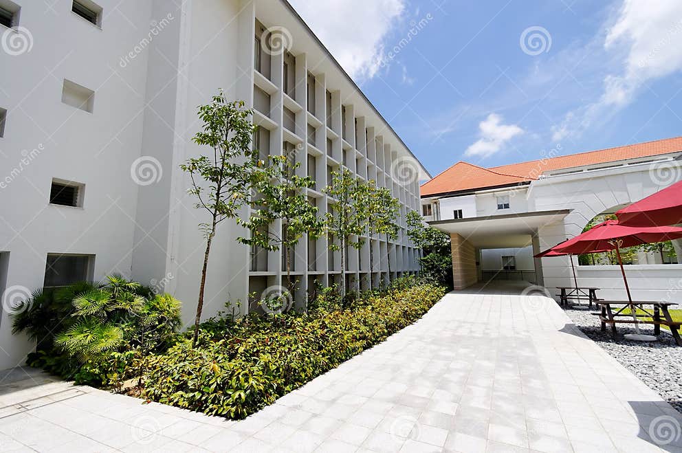Outdoor Study Area and Walkway Stock Photo - Image of walkway, area ...