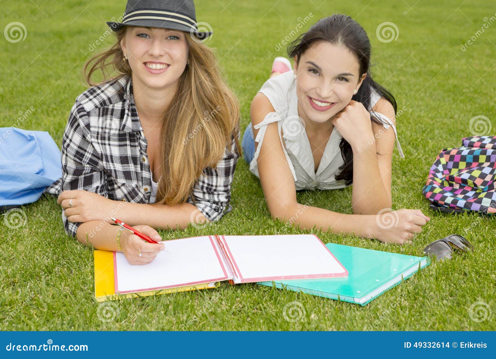Outdoor study stock photo. Image of relax, colleagues - 49332614