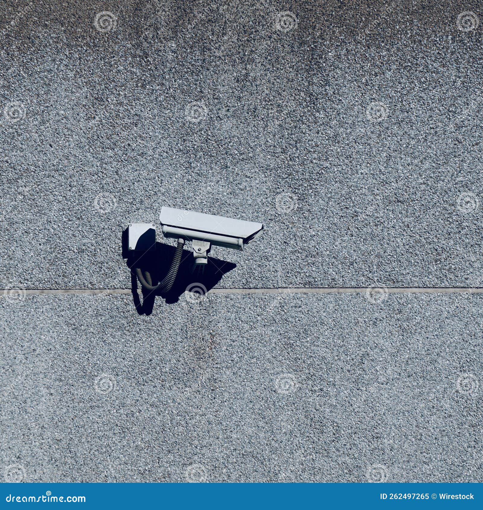 Outdoor Surveillance Camera on a Wall of a Building Stock Image - Image ...
