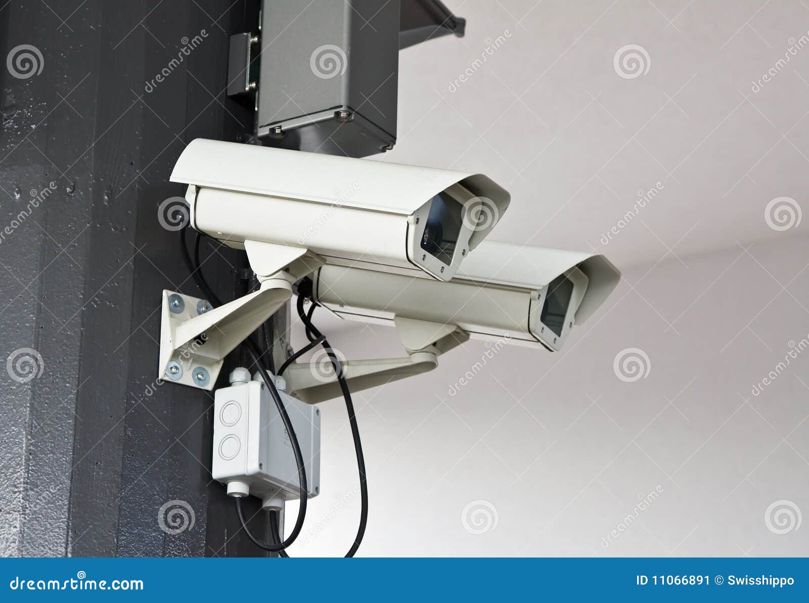Outdoor Surveillance Cameras Stock Image - Image of cctv, brother: 11066891