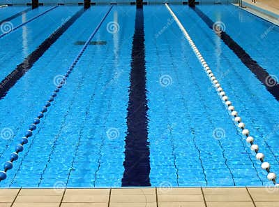 Outdoor Swimming Pool stock image. Image of bottom, track - 885941