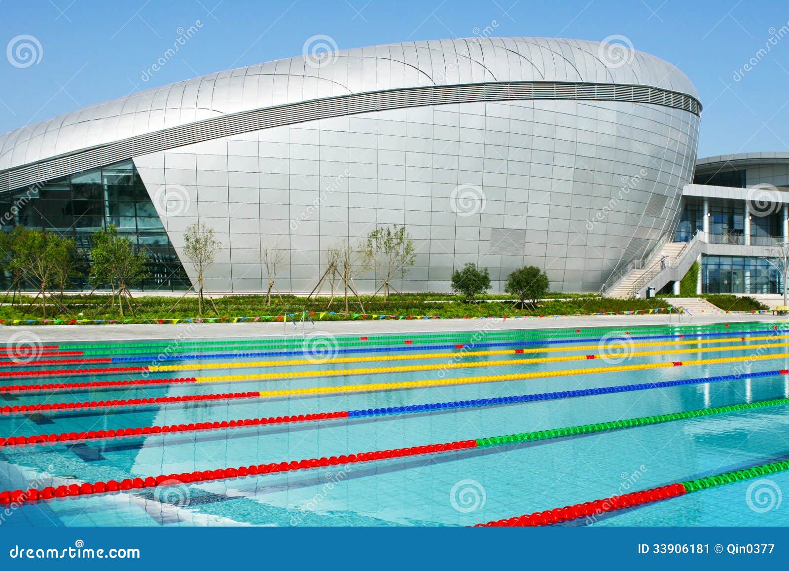 Outdoor Swimming Pool stock image. Image of exercise - 33906181