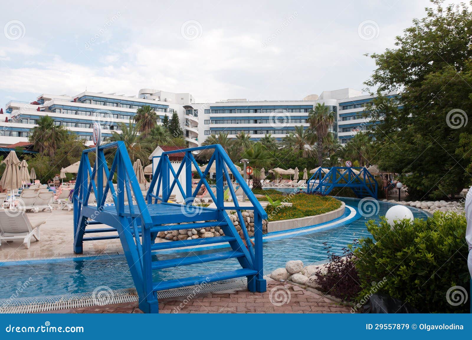 Outdoor Swimming Pool, Turkey Editorial Stock Image - Image of palm ...