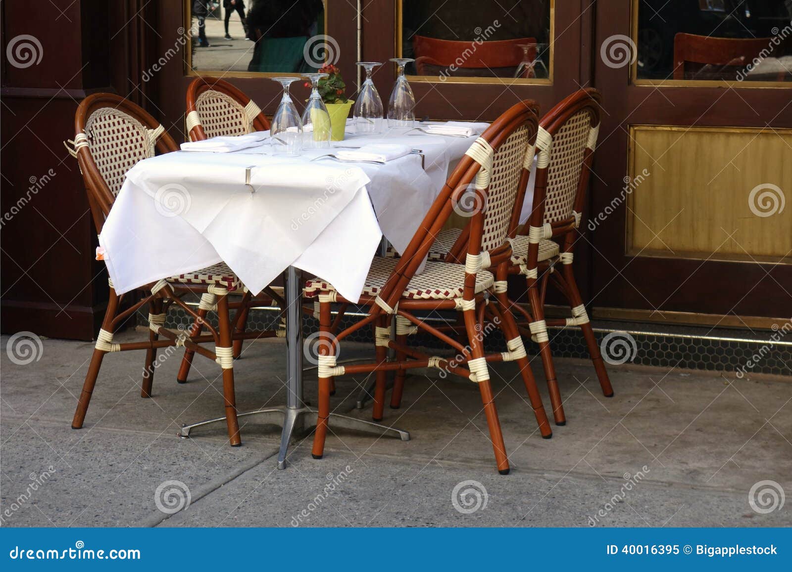 Outdoor Table stock image. Image of city, hospitality - 40016395
