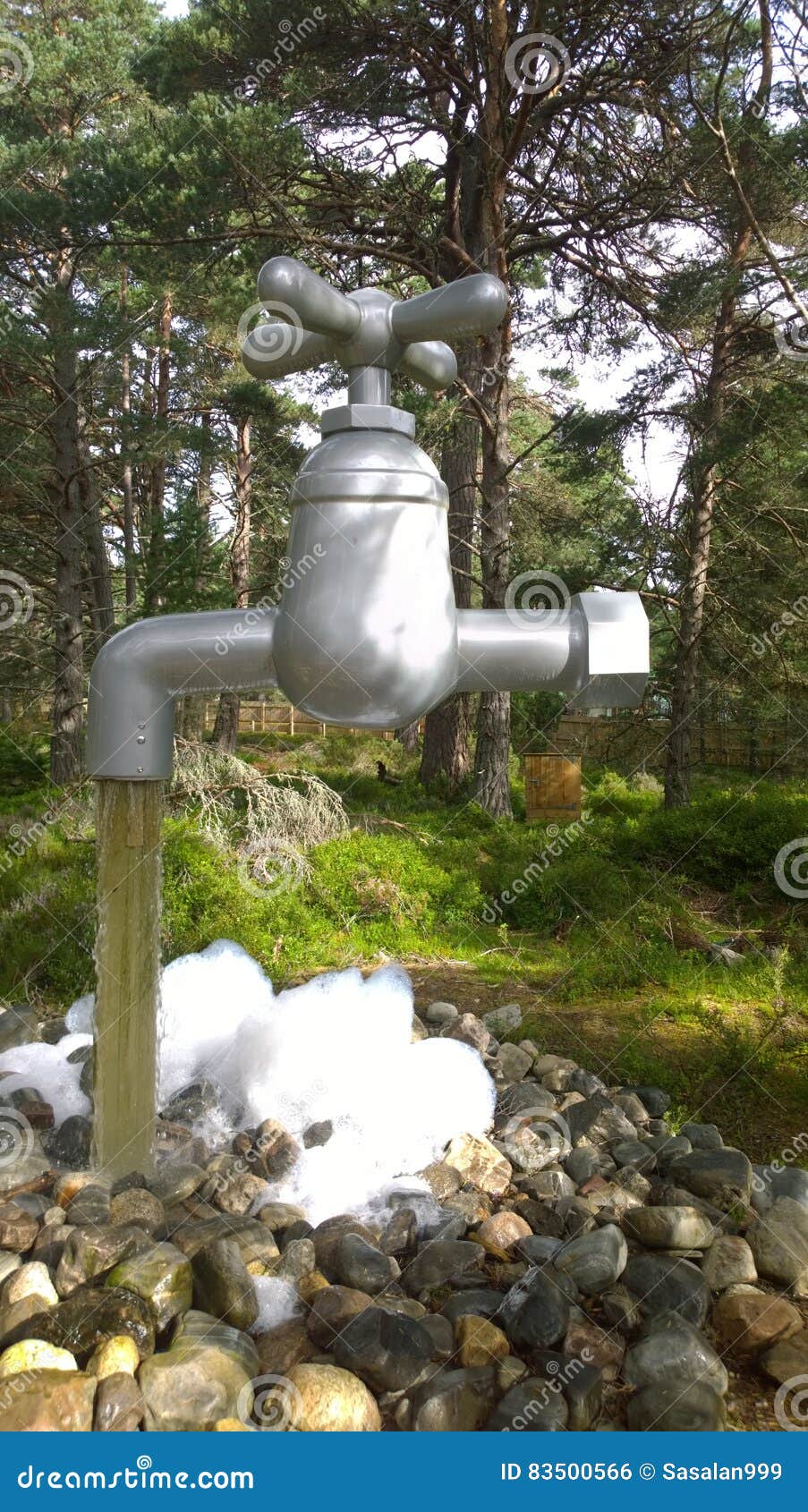 Outdoor Tap stock photo. Image of stones, outside, woodland - 83500566
