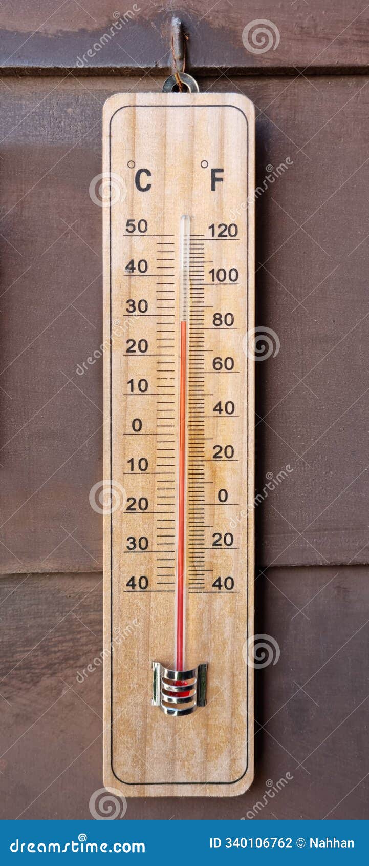 Outdoor thermometer stock photo. Image of reading, closeup - 340106762