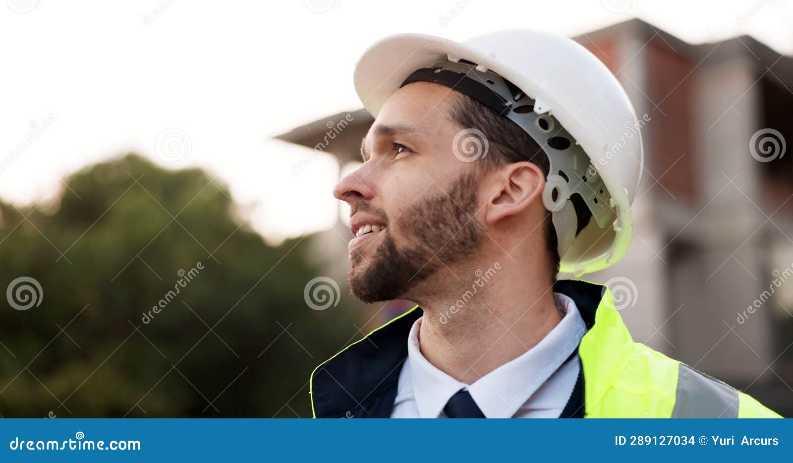 Outdoor, Thinking and Man with a Solution, Engineer and Planning with a ...