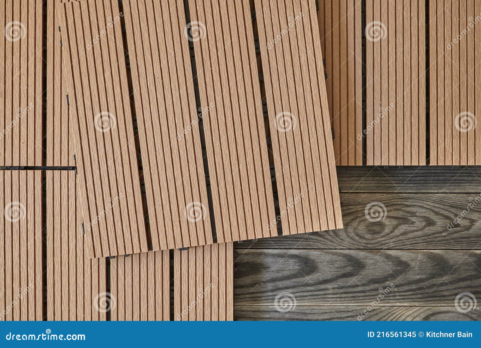 Outdoor Timber Decking stock image. Image of background - 216561345