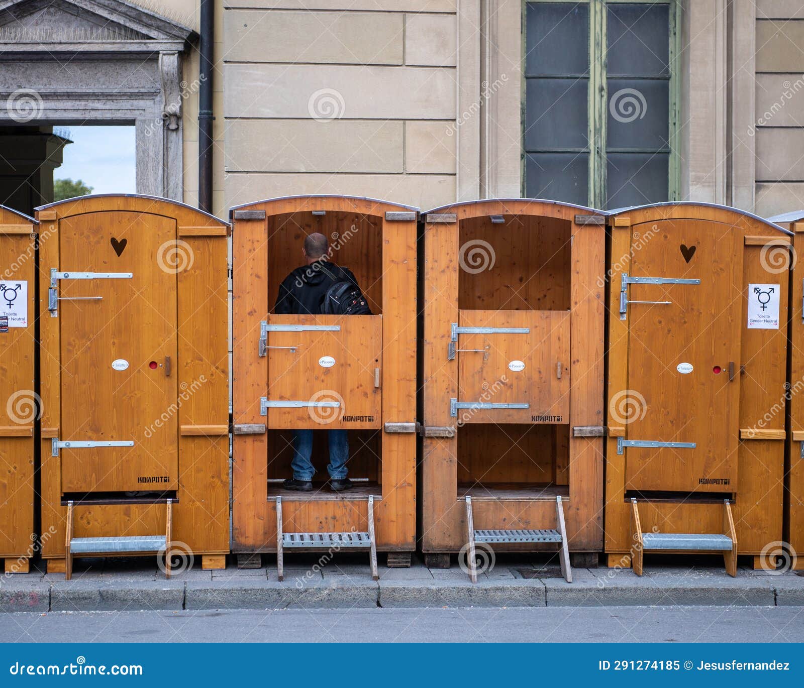 Outdoor toilets editorial image. Image of restrooms - 291274185