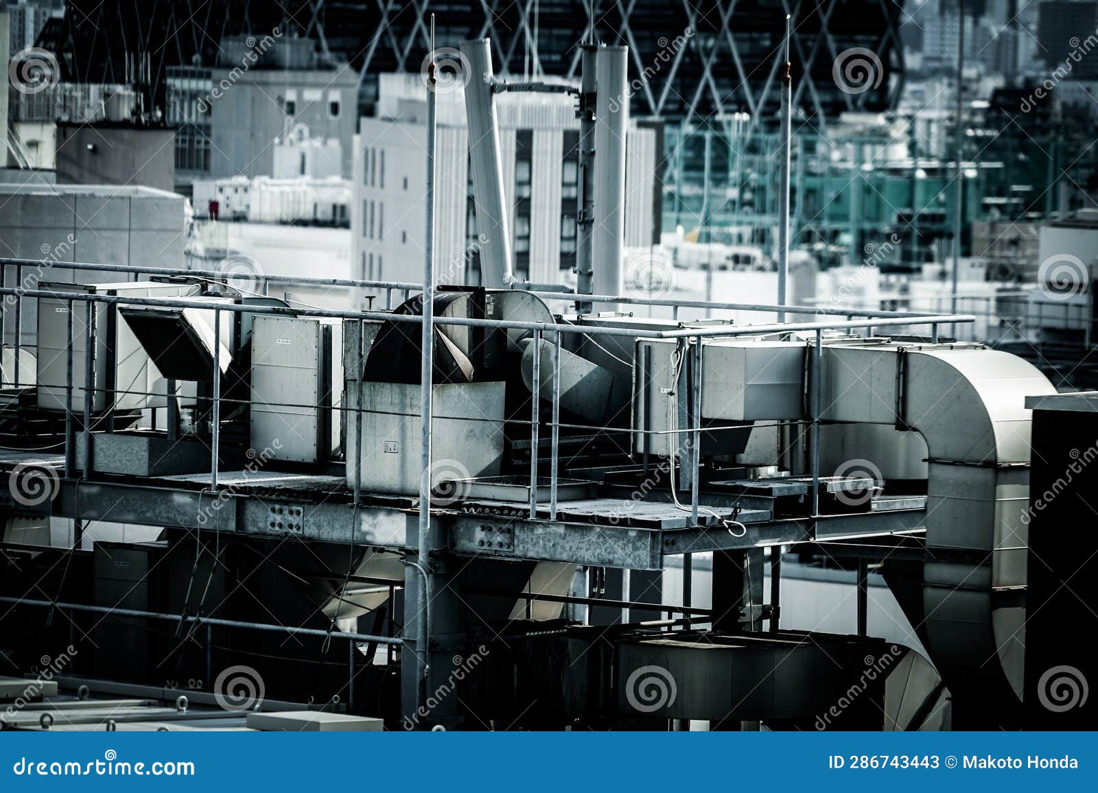 The Outdoor Unit of the Building Stock Image - Image of heat ...