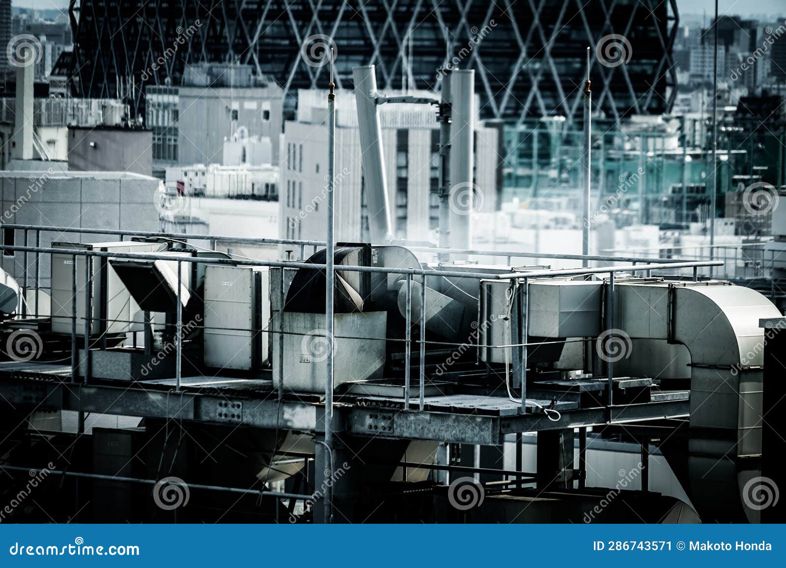 The Outdoor Unit of the Building Stock Image - Image of equipment ...