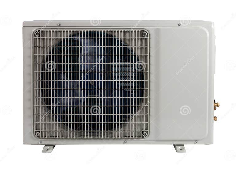 Outdoor Unit of a Split System Stock Photo - Image of metal, technology ...