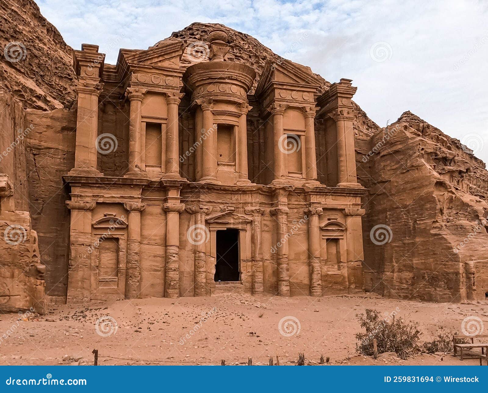 Outdoor View of the Monastery in Petra, Jordan Stock Photo - Image of outdoor, antique: 259831694