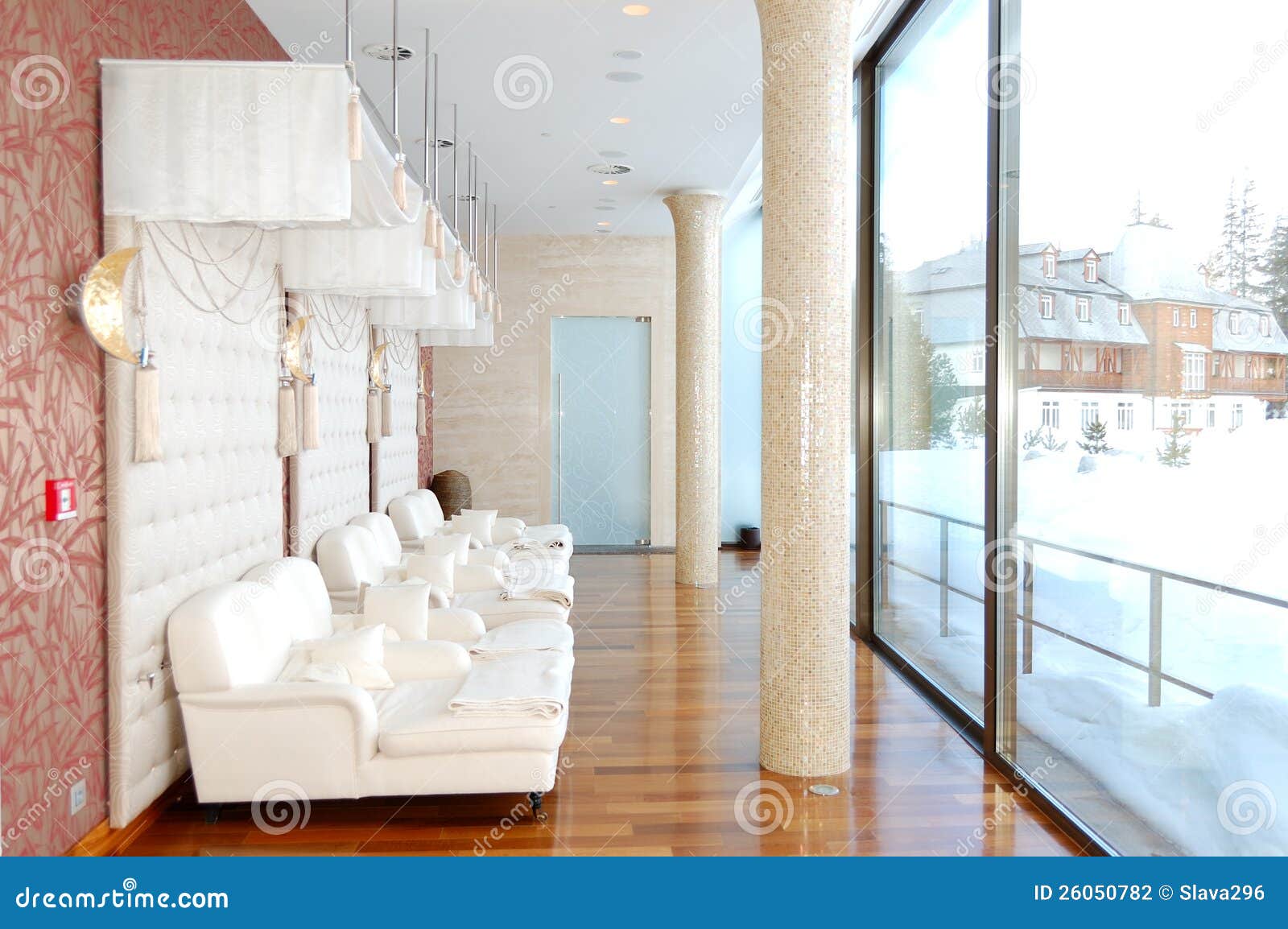 Outdoor View Recreation Area at Modern SPA Stock Photo - Image of ...