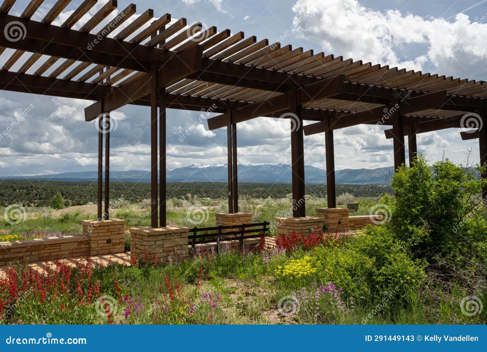 Outdoor Walkway in Front of Mesa Verde Visitor Center Stock Image ...