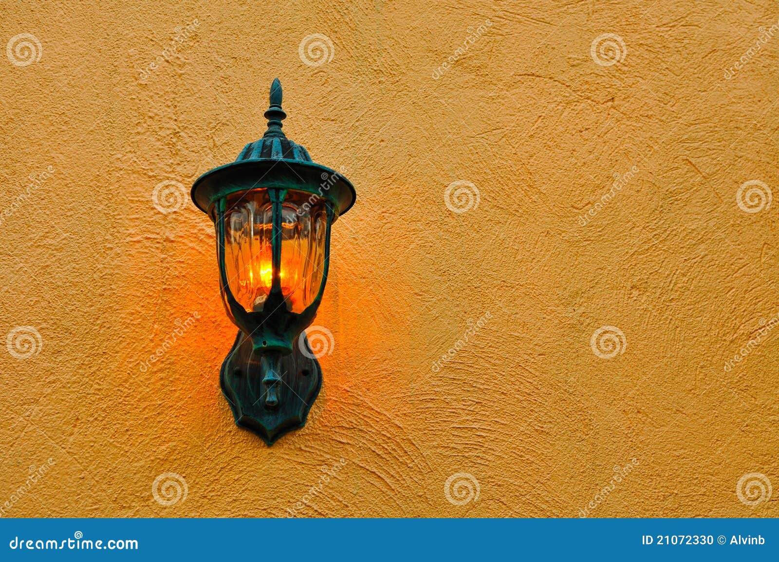 Outdoor wall lamp stock photo. Image of iron, texture - 21072330