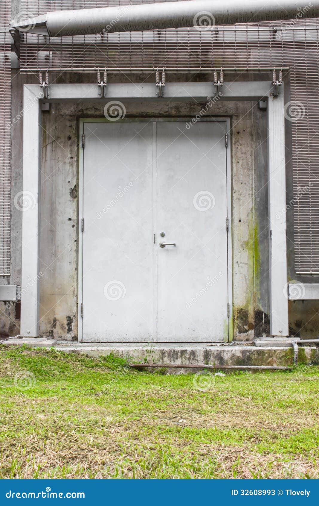 Outdoor Warehouse Building Still Gate Stock Image - Image of delivery ...