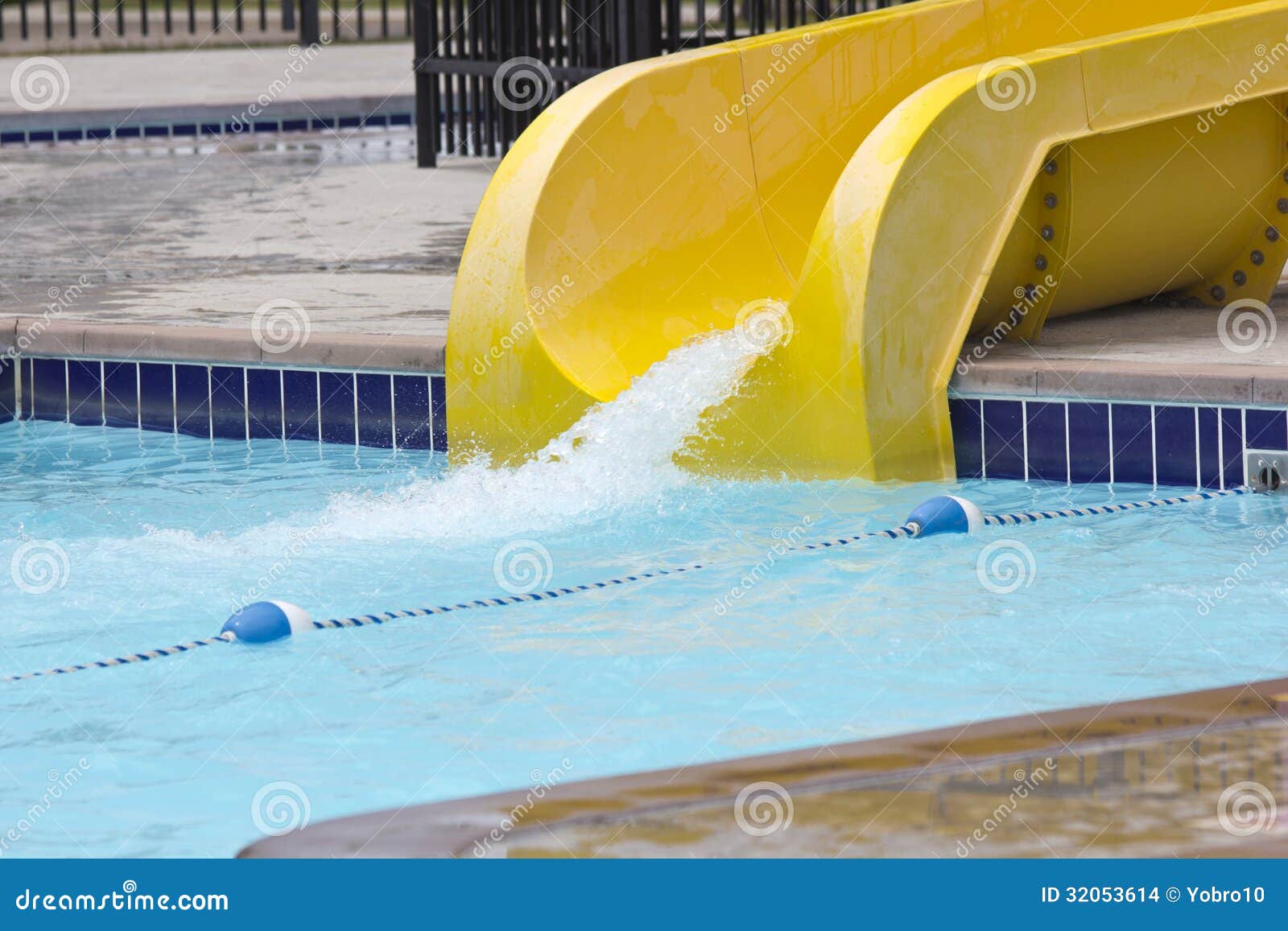 Outdoor Water Slide stock photo. Image of blue, pool - 32053614