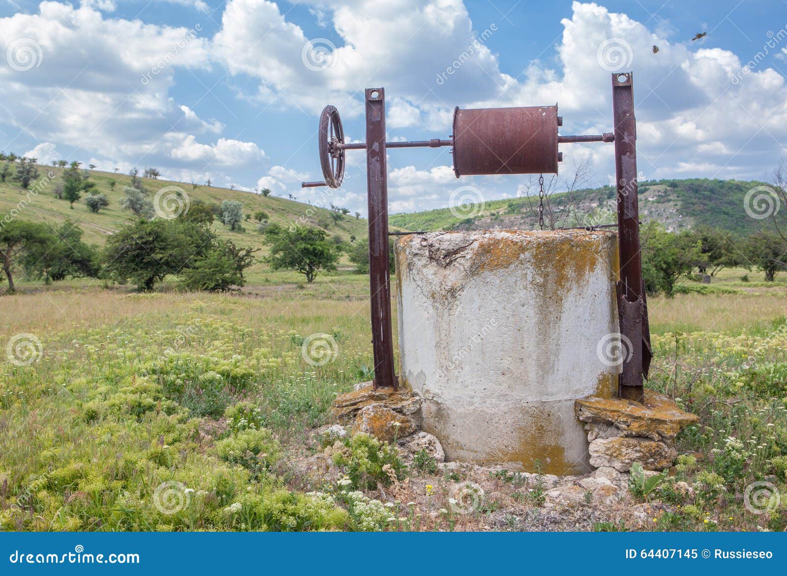 Outdoor water well stock image. Image of hole, stones - 64407145