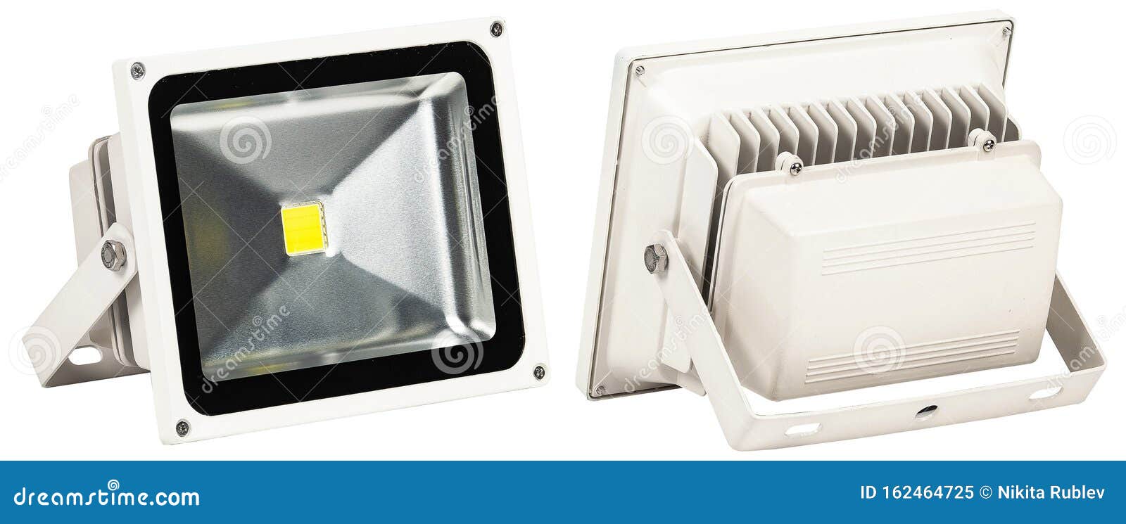 Outdoor Waterproof LED Panel Isolated on White Background Stock Image ...