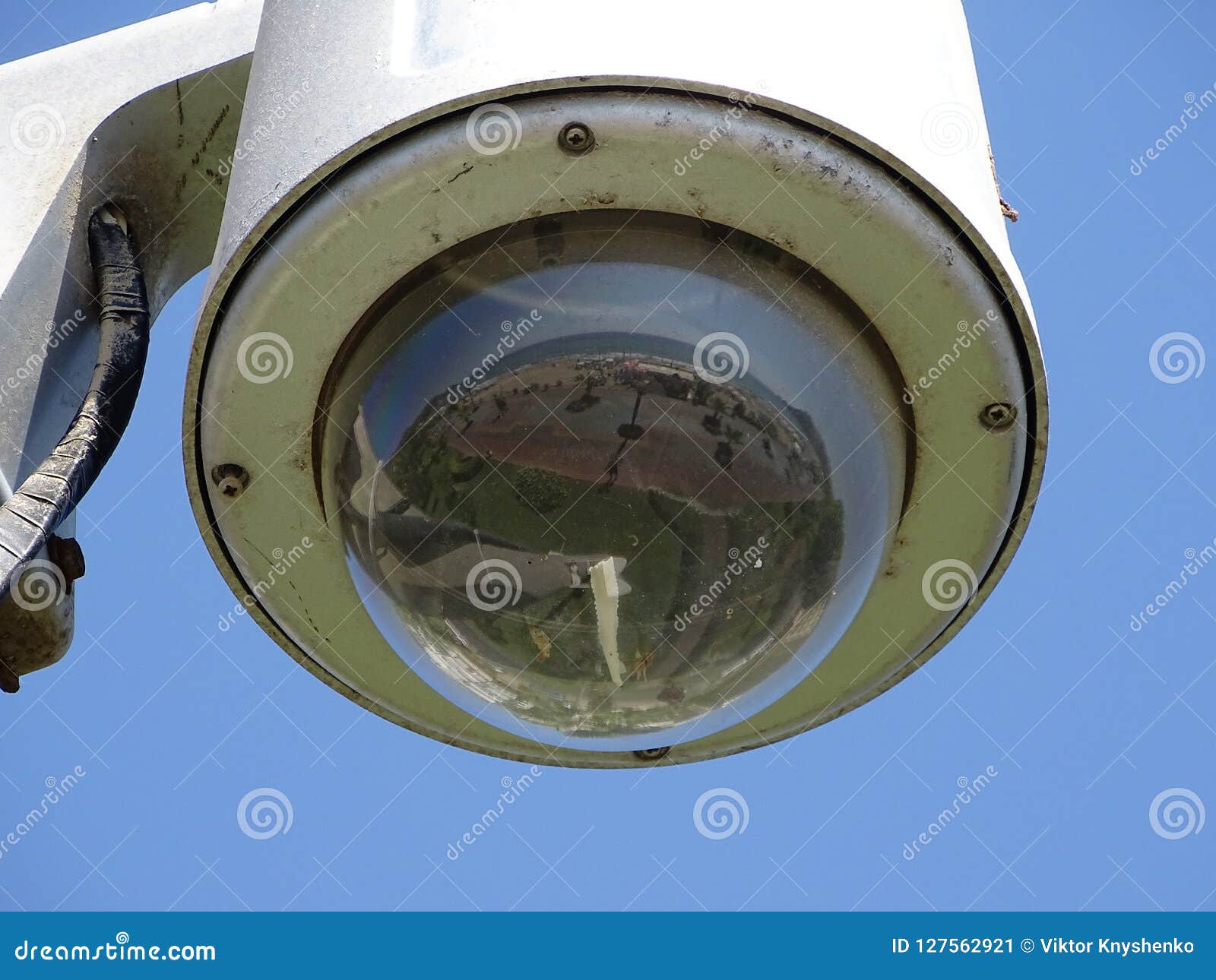 Outdoor Web Cam for Security. Stock Image - Image of security, reflects ...