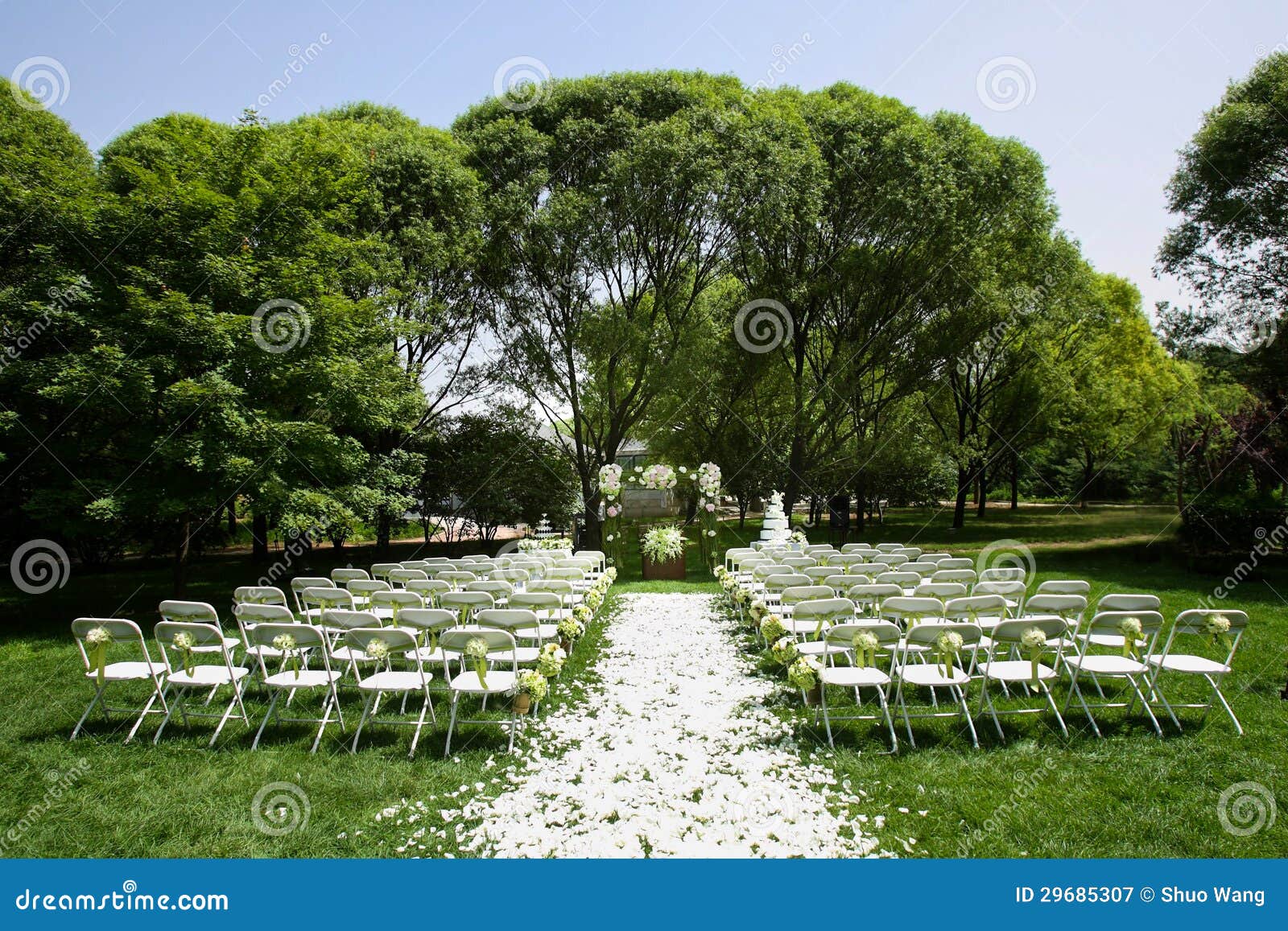 Outdoor wedding Scene stock image. Image of feast, chairs - 29685307