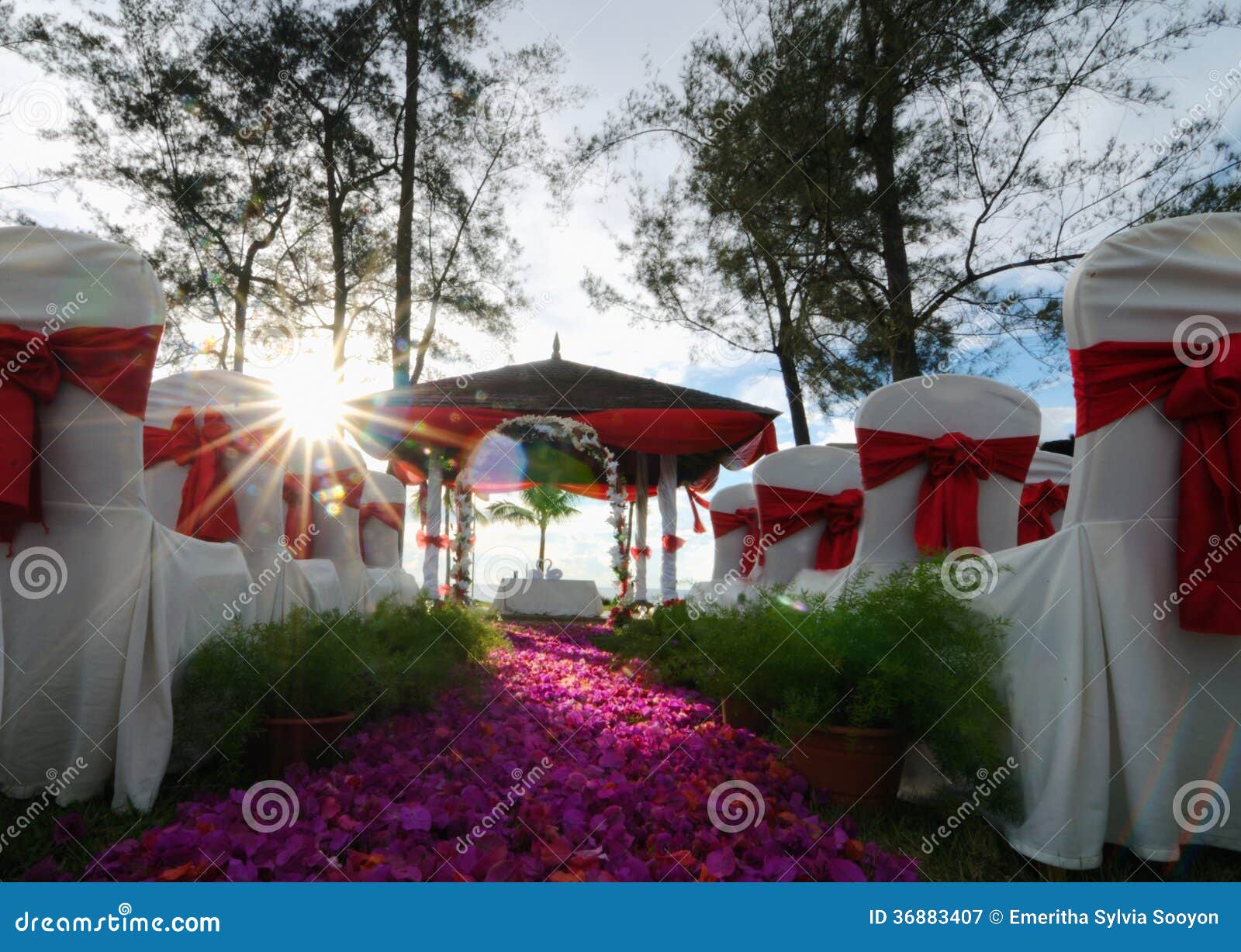 Outdoor wedding setup stock image. Image of wedding, theme - 36883407