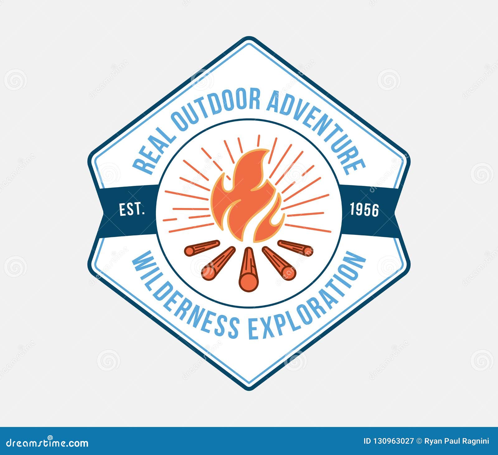 Outdoor Wilderness Exploration Stock Illustration - Illustration of ...