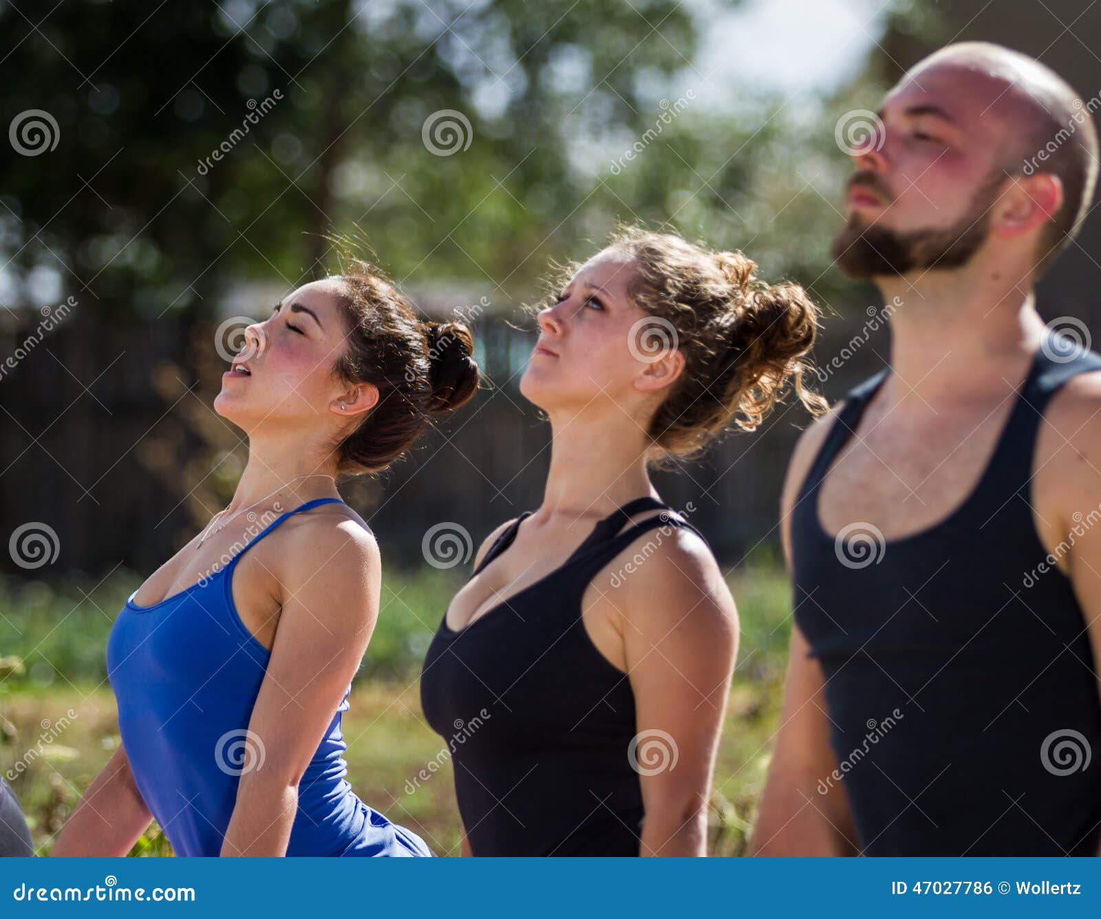 Outdoor yoga stock photo. Image of freedom, exercise - 47027786