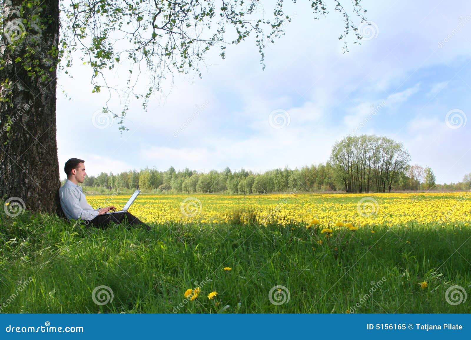 Outdoors stock image. Image of person, nature, grass, business - 5156165