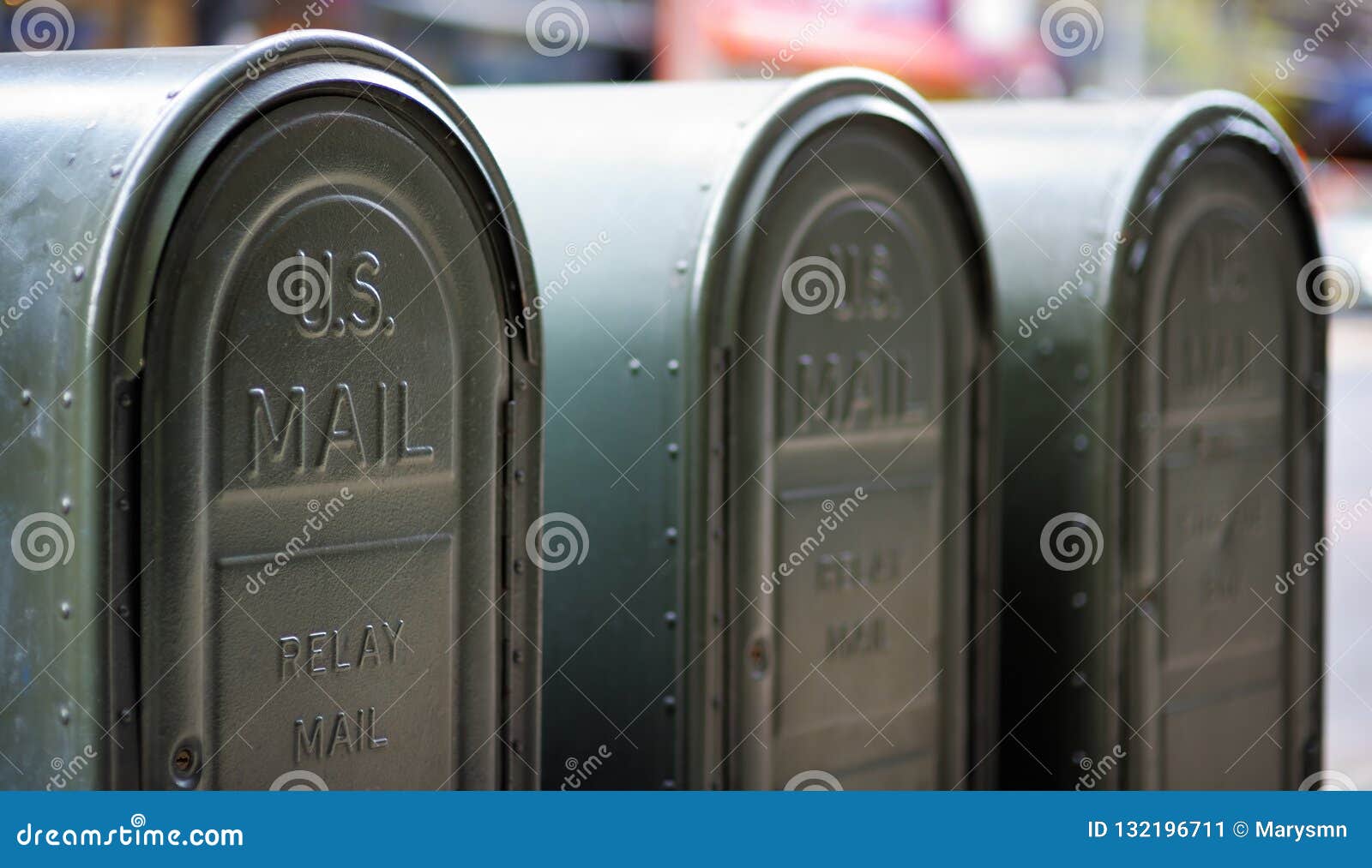 Outdoors mailboxes stock image. Image of email, america - 132196711