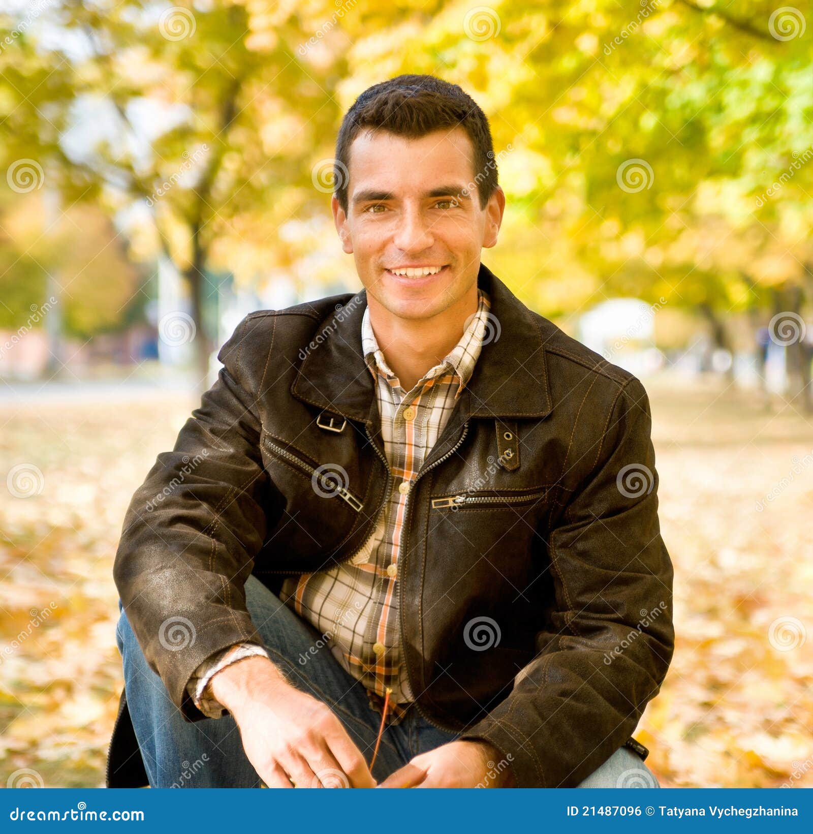 Outdoors Portrait of Happy Young Man Stock Photo - Image of face ...