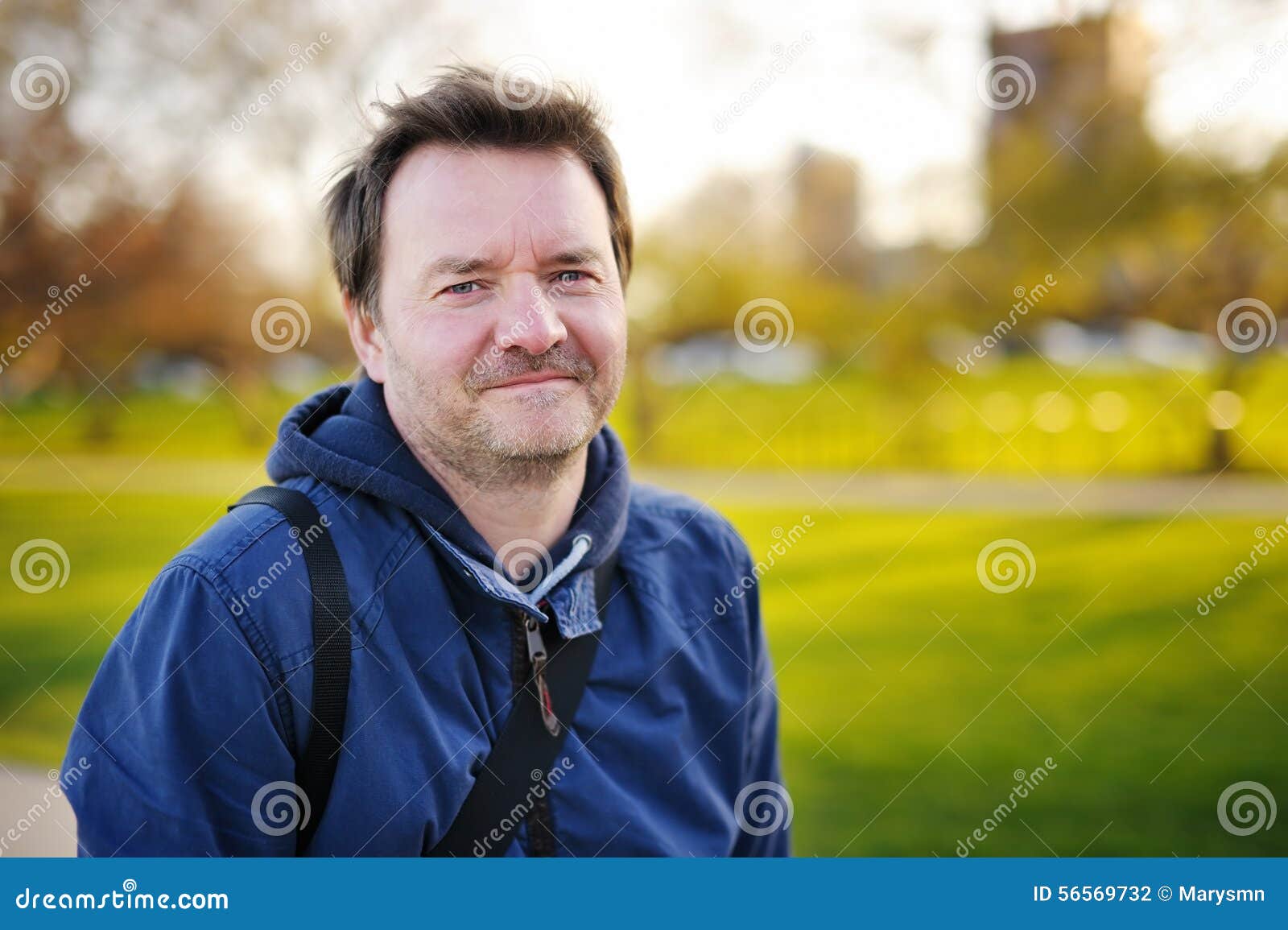 Outdoors Portrait of Middle Age Man Stock Photo - Image of european ...
