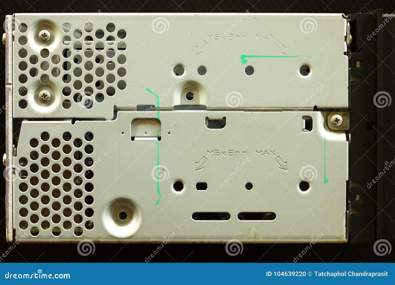 Outer Case of Car Radio Unit. Stock Photo - Image of equipment, circle ...