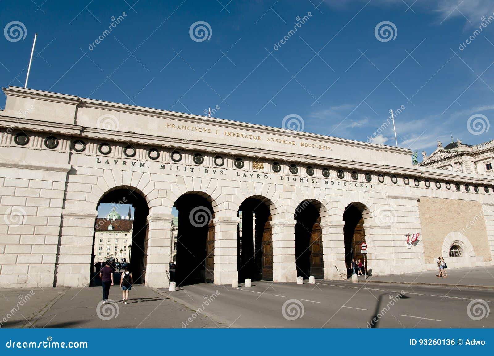 Outer Castle Gate - Vienna - Austria Editorial Photo - Image of burgtor ...