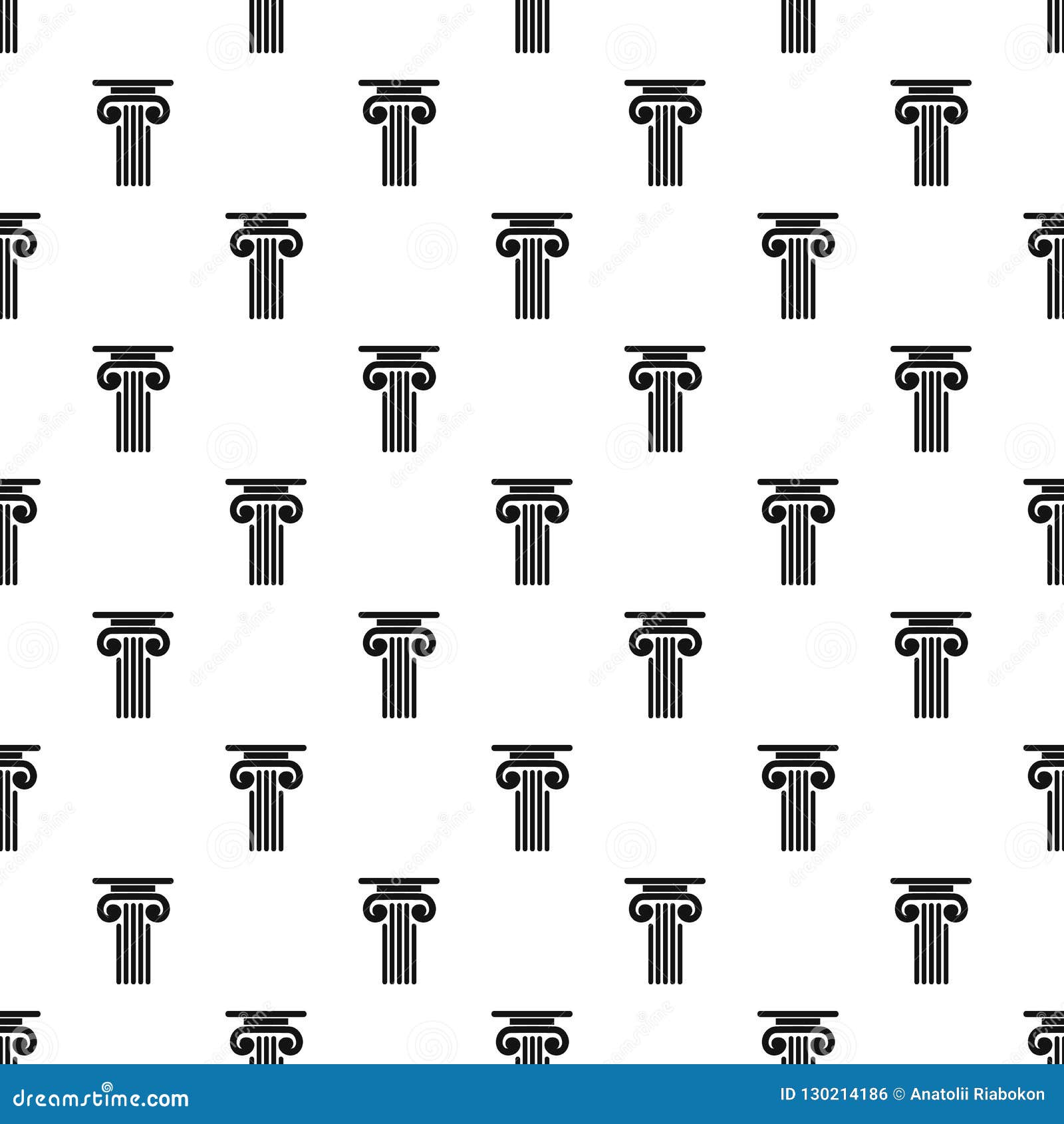 Outer Column Pattern Seamless Vector Stock Vector - Illustration of ...