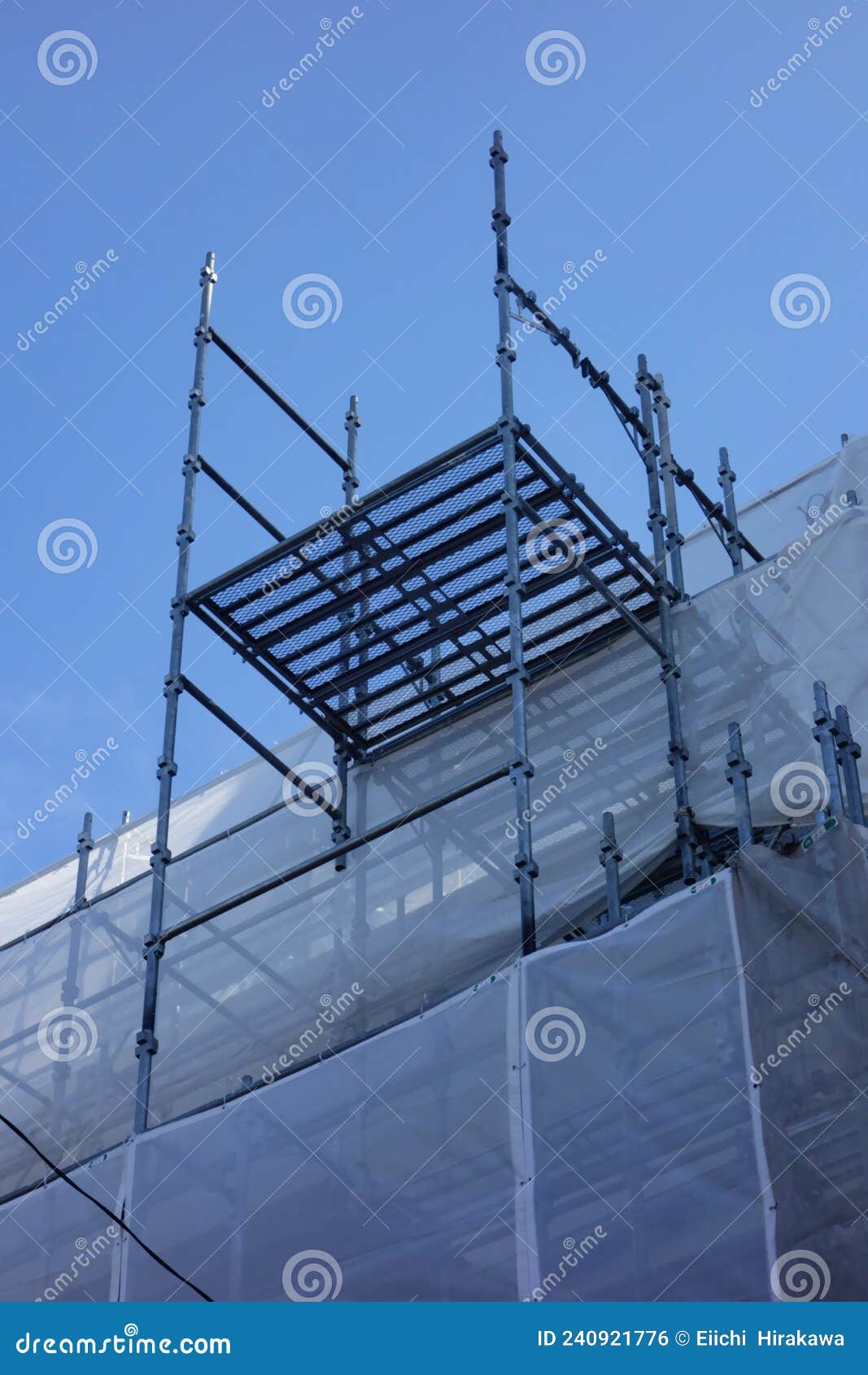 Scaffolding Work On Offshore Oil And Gas Central Processing Platform ...