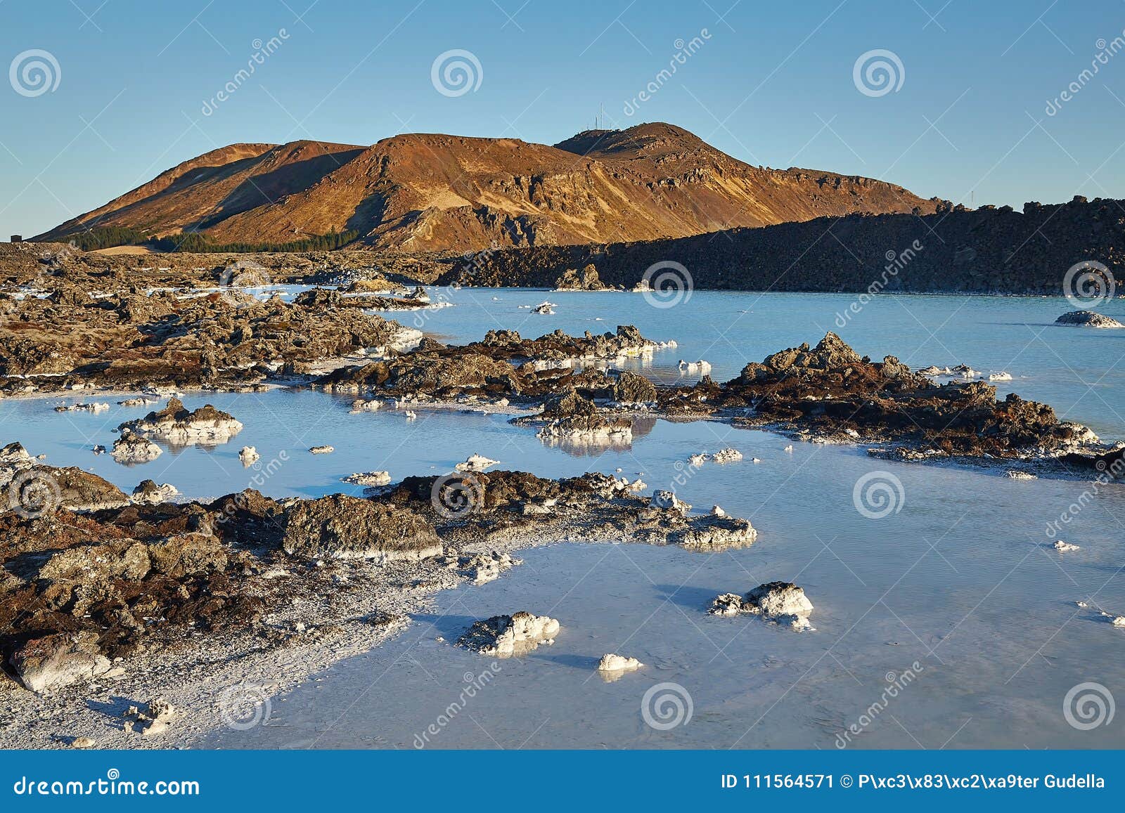 Volcanic Pool in Iceland stock image. Image of outer - 111564571