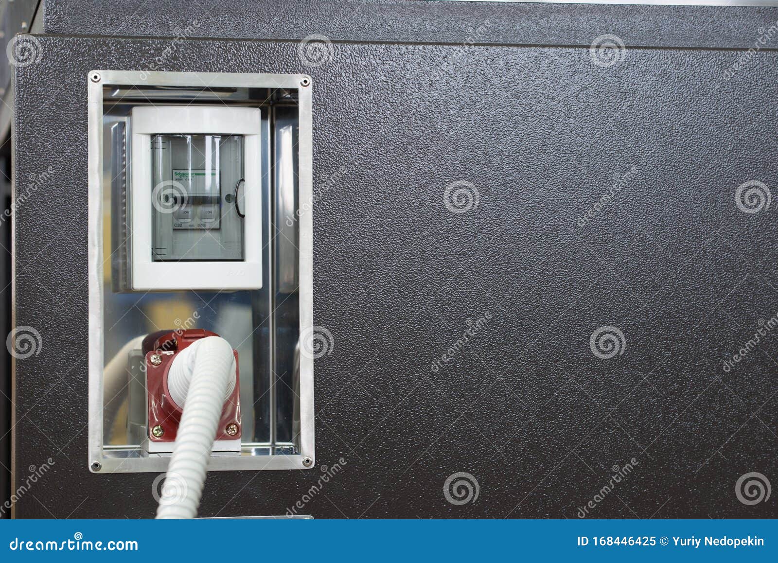 Outer Side of Metal Housing of Electrical Relay Stock Image - Image of ...