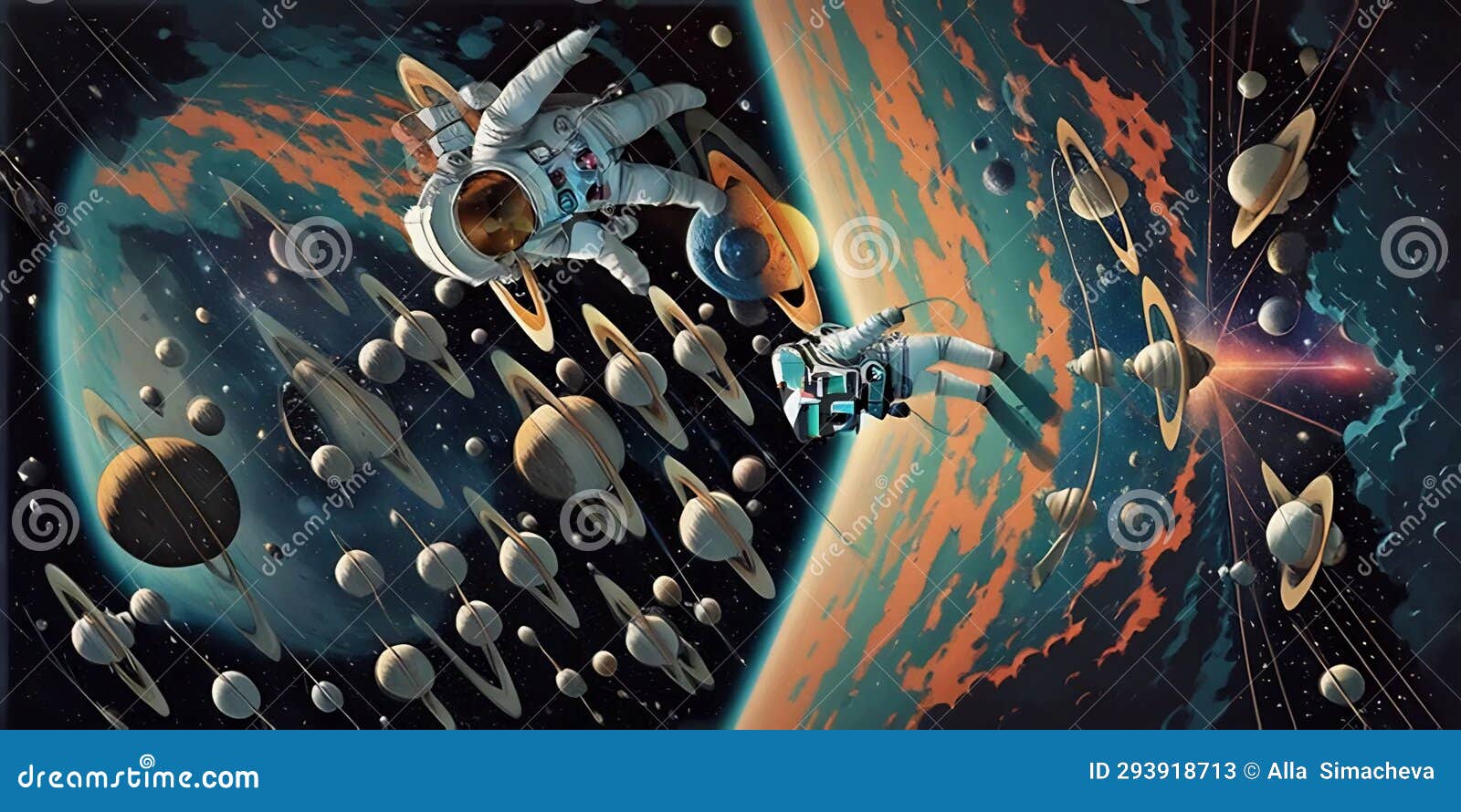 Outer Space Animation. Generative Ai Stock Video - Video of fantasy ...