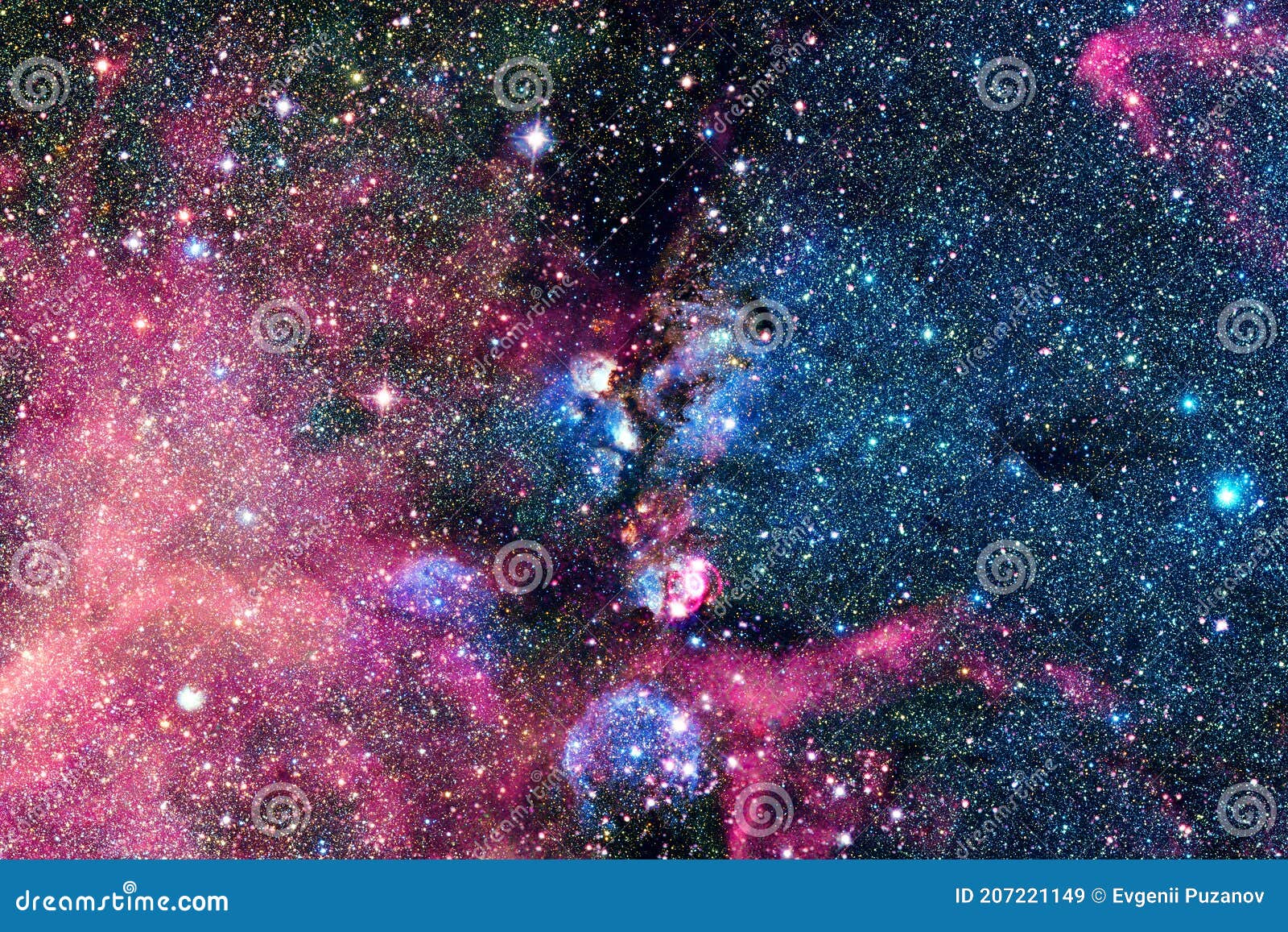 Outer Space Art. Starfield. Elements of this Image Furnished by NASA ...