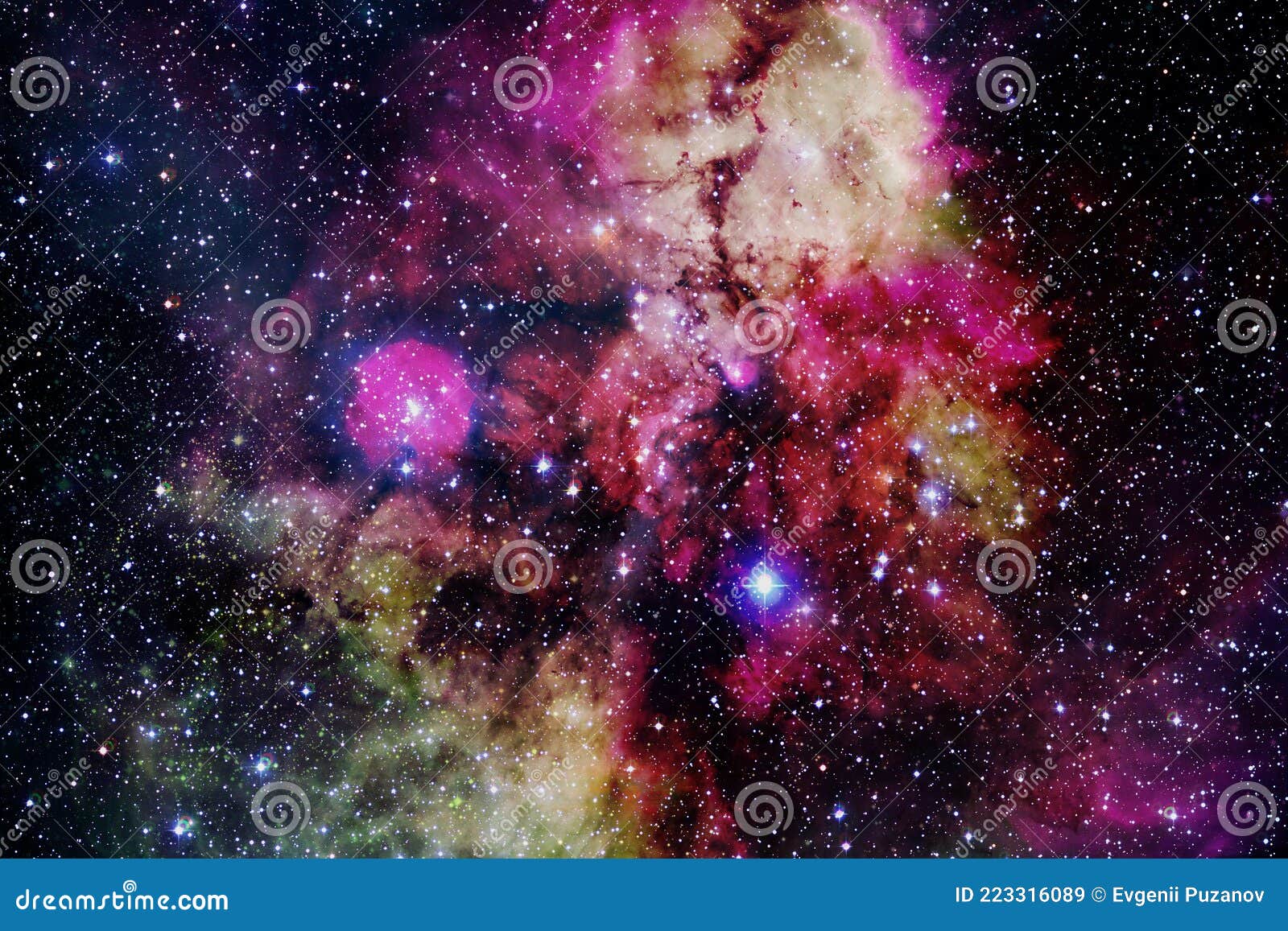 Outer Space Art. Starfield. Elements of this Image Furnished by NASA ...
