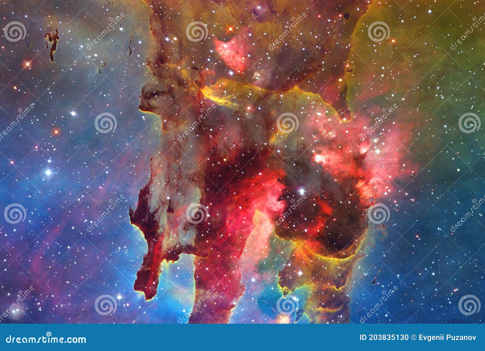 Outer Space Art. Starfield. Elements of this Image Furnished by NASA ...