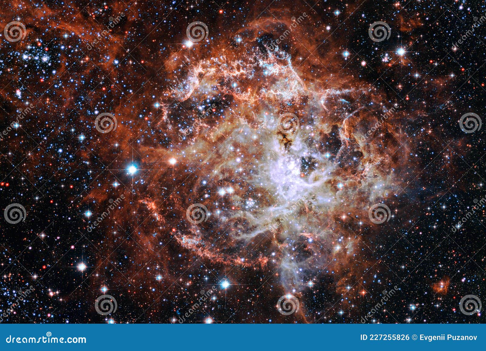 Outer Space Art. Starfield. Elements of this Image Furnished by NASA ...