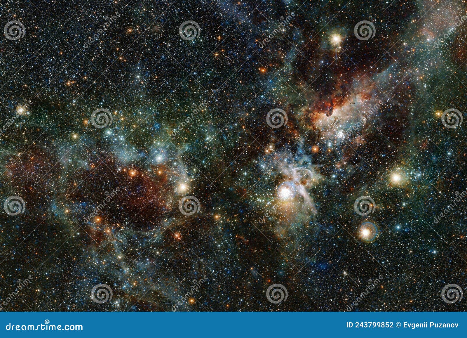 Outer Space Art. Starfield. Elements of this Image Furnished by NASA ...