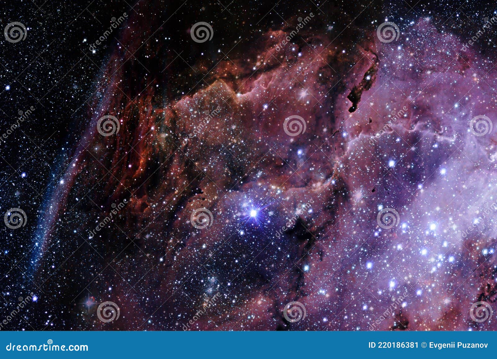 Outer Space Art. Starfield. Elements of this Image Furnished by NASA ...