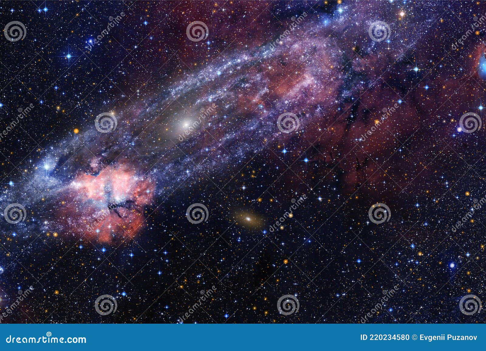 Outer Space Art. Starfield. Elements of this Image Furnished by NASA ...