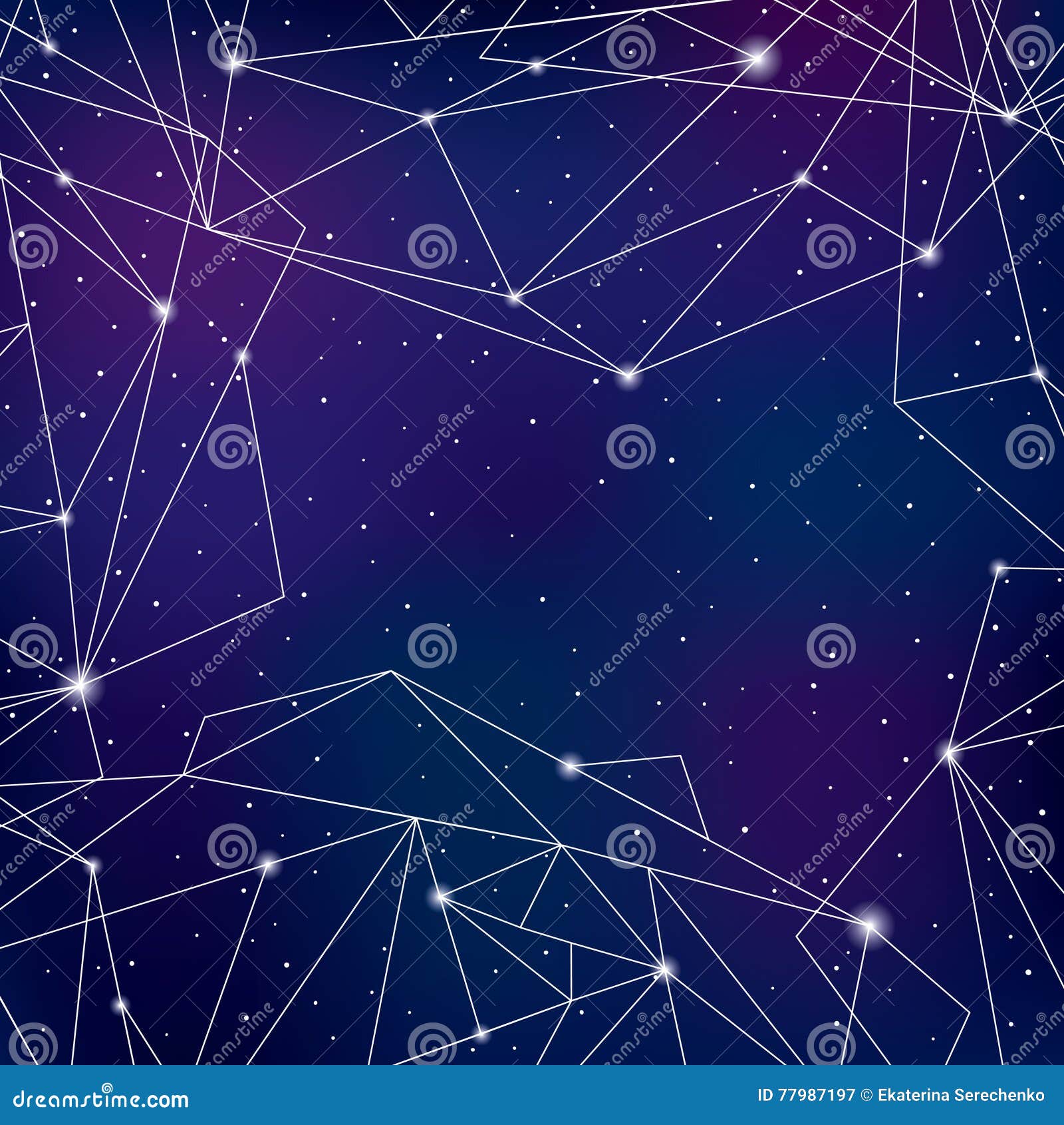 Outer Space Background. Cosmos. Vector Stock Vector - Illustration of ...