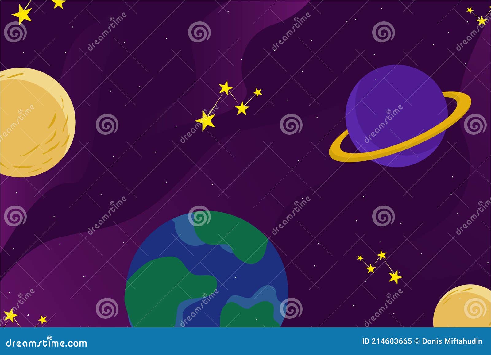 Outer Space Background Vector Stock Vector - Illustration of starry ...