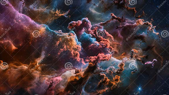 Outer space dust and gas stock illustration. Illustration of galaxy ...